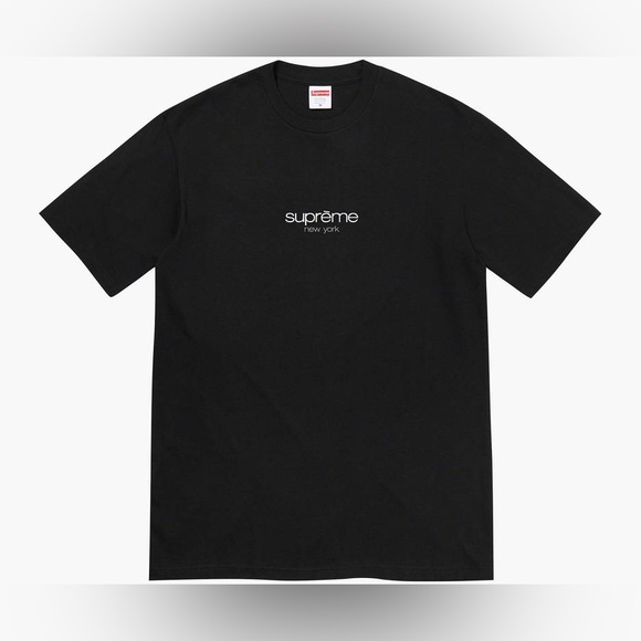 Supreme | Shirts | Supreme Classic Logo Black Tee Tshirt | Poshmark